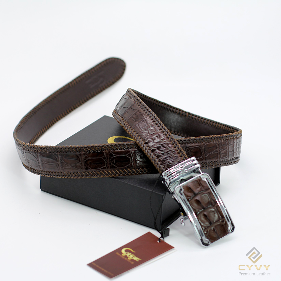 Thăt lưng da cá sấu thật - sản phẩm handmade bảo hành chính hãng